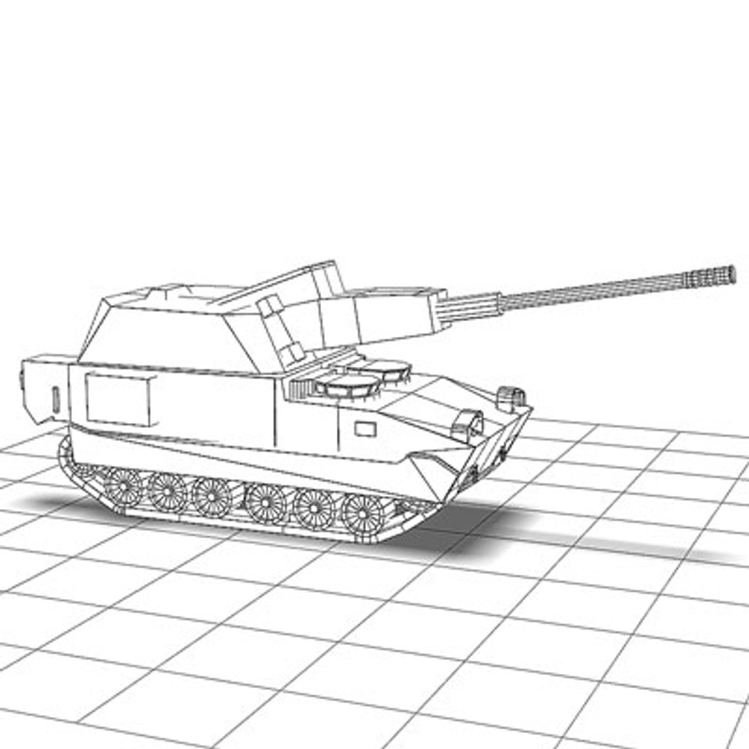 Xm1203 Non-line-of-sight Cannon 3d Model