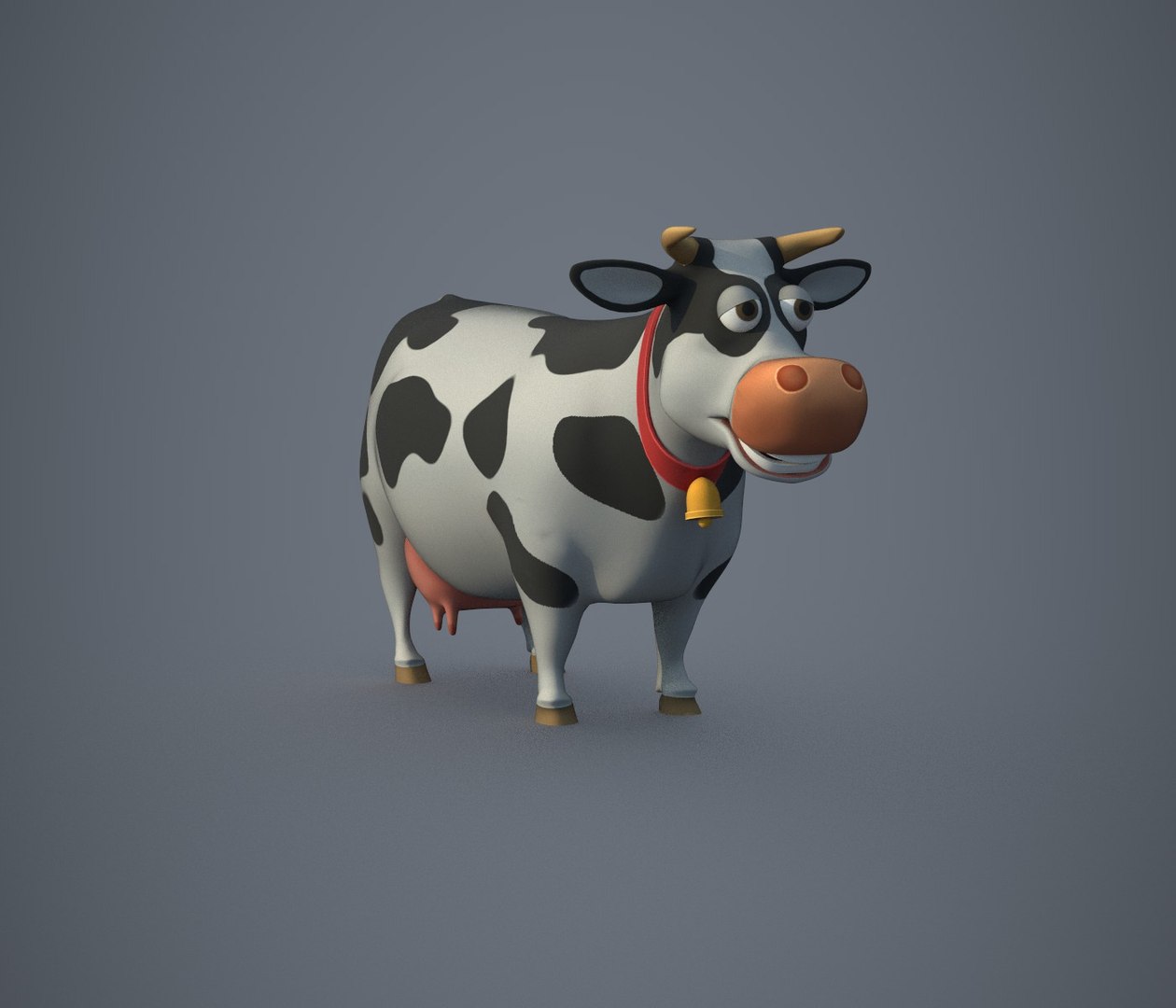 Stylized cow model - TurboSquid 1281334