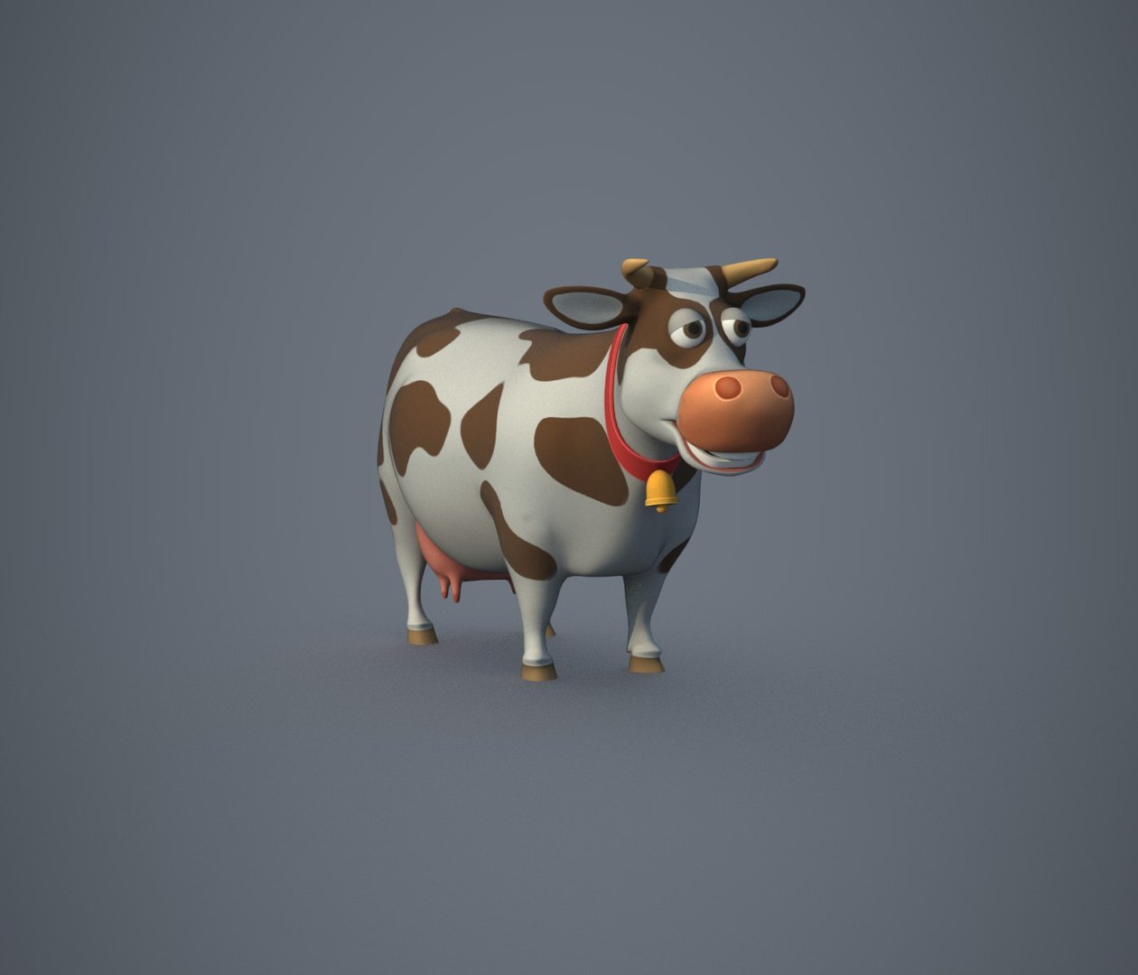 Stylized cow model - TurboSquid 1281334