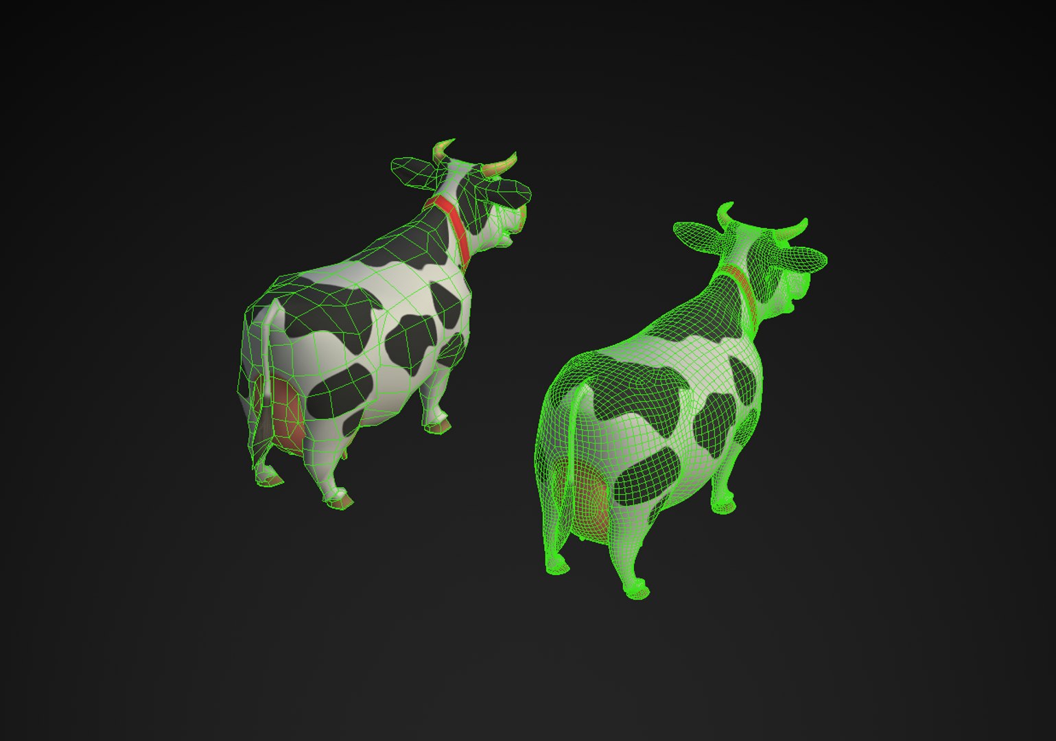 Stylized cow model - TurboSquid 1281334