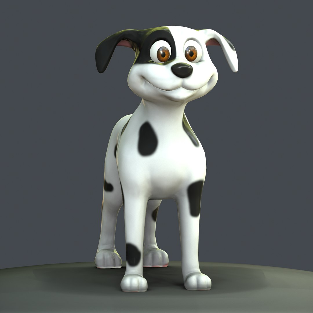 Dog cartoon 3D model - TurboSquid 1407765