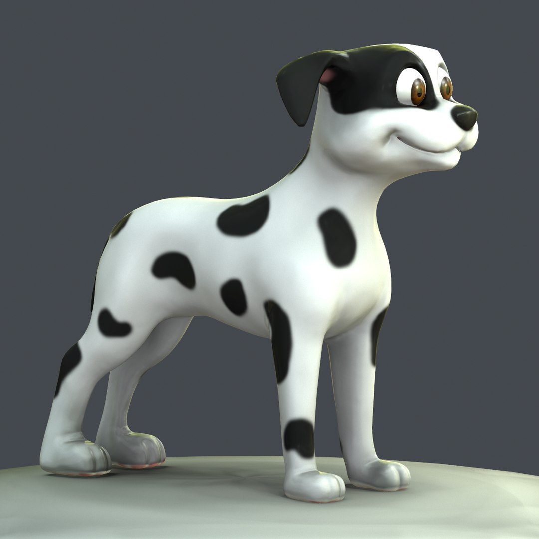 Dog cartoon 3D model - TurboSquid 1407765