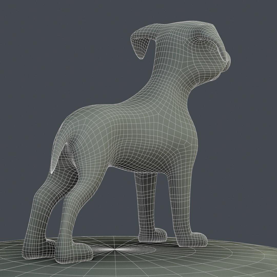 Dog cartoon 3D model - TurboSquid 1407765