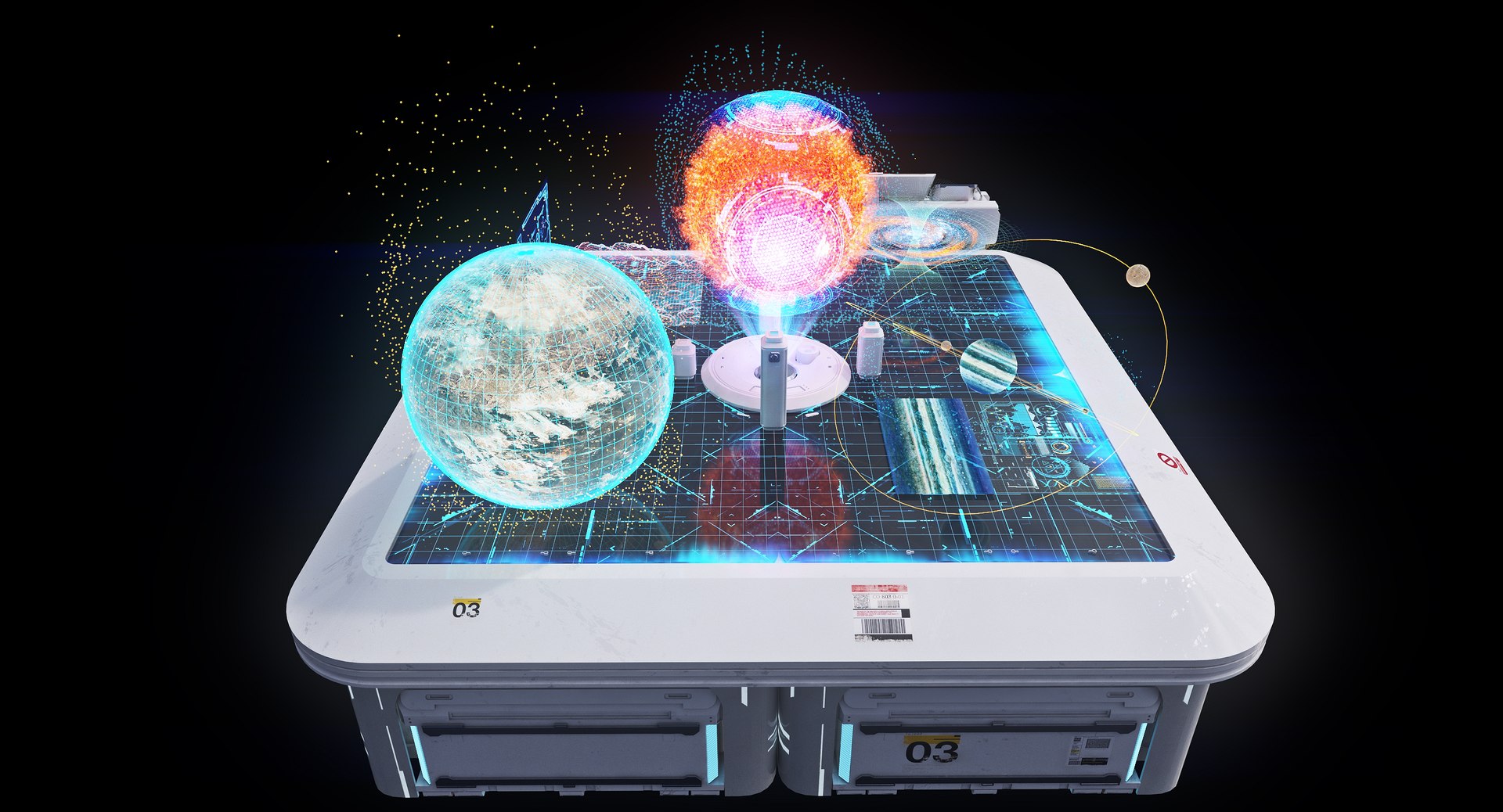 Table 2 Holograms 3d Model