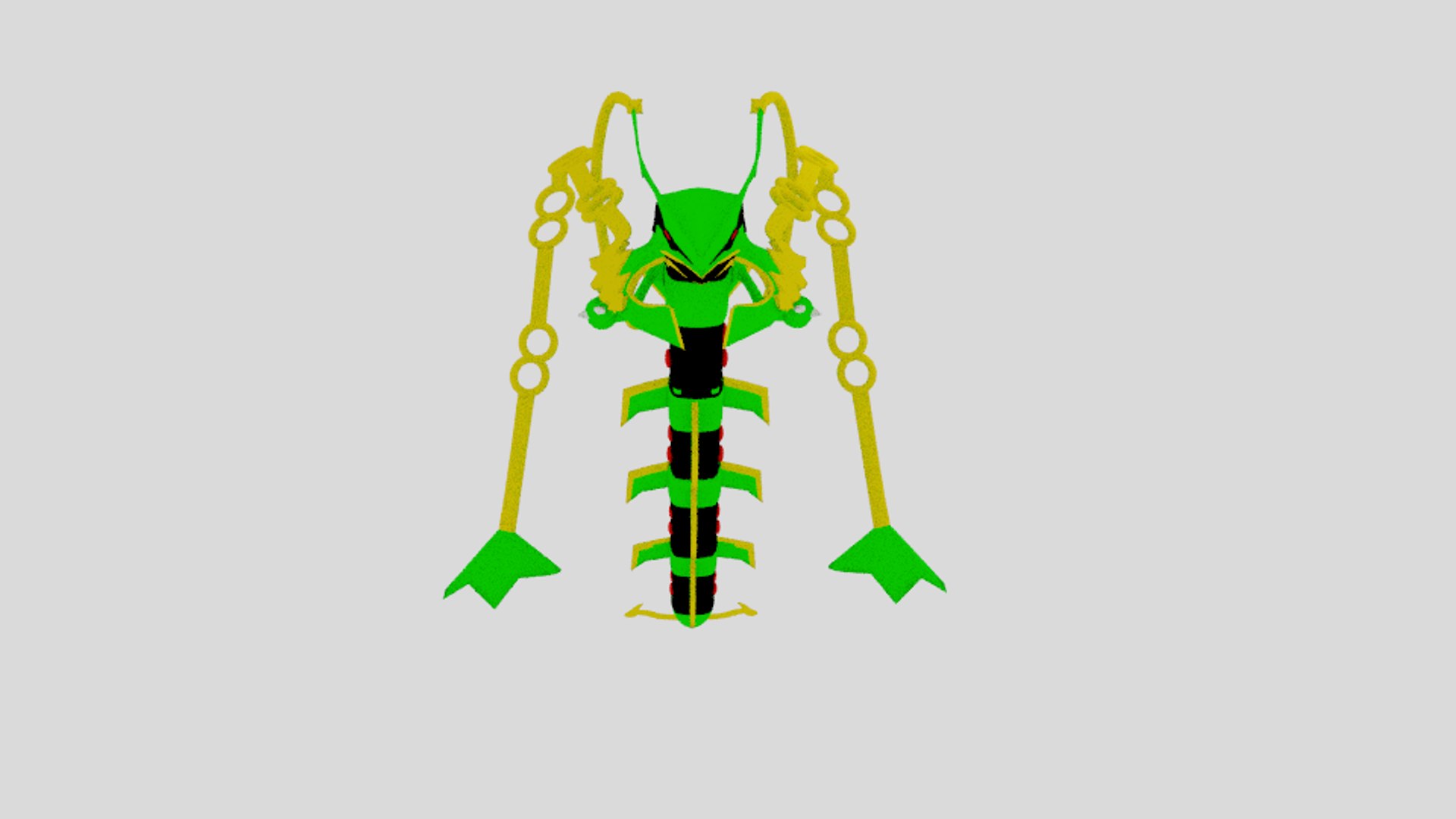 3D Mega Rayquaza Model - TurboSquid 1202875