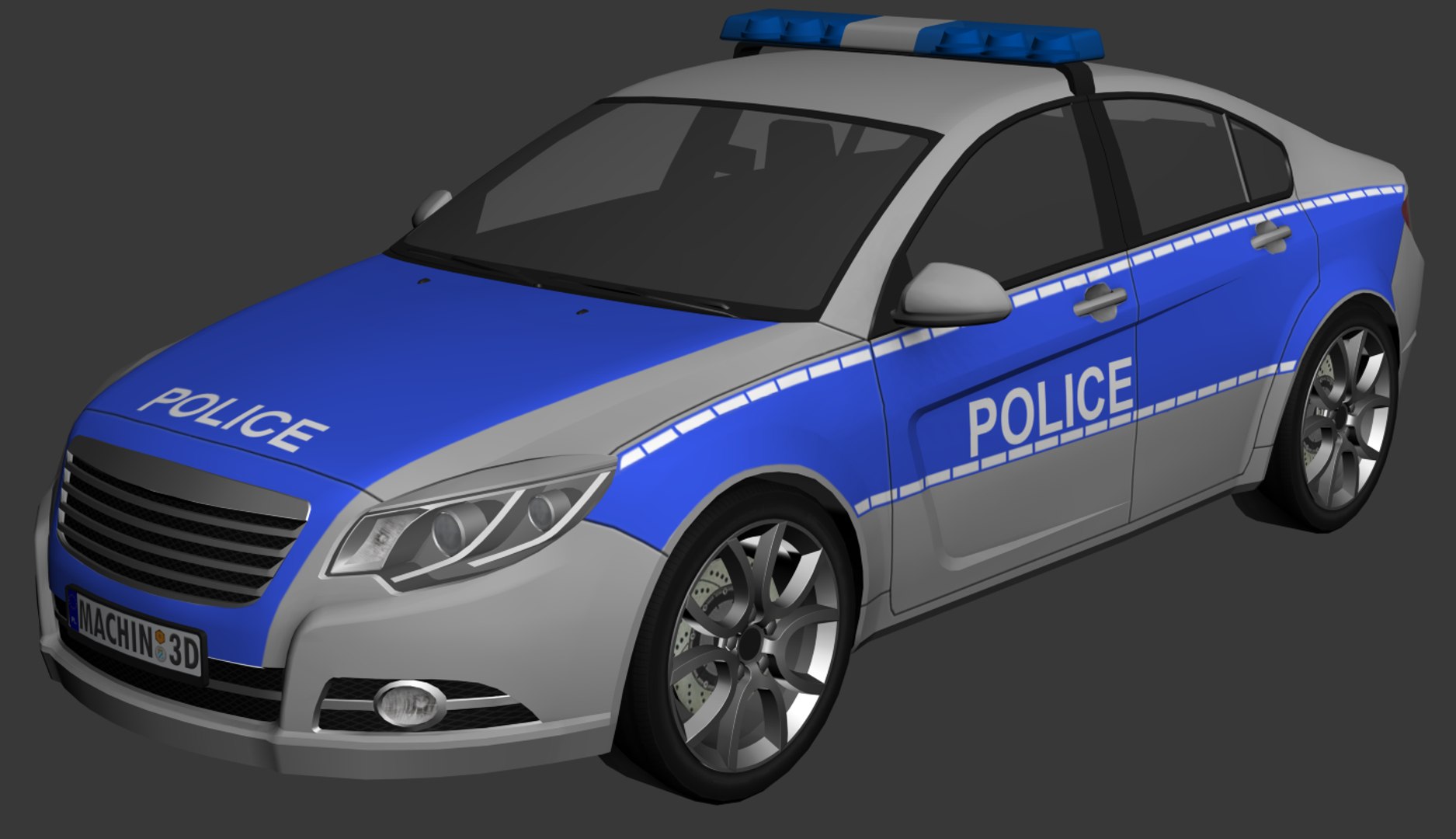 Generic Police Majestic 3d Max