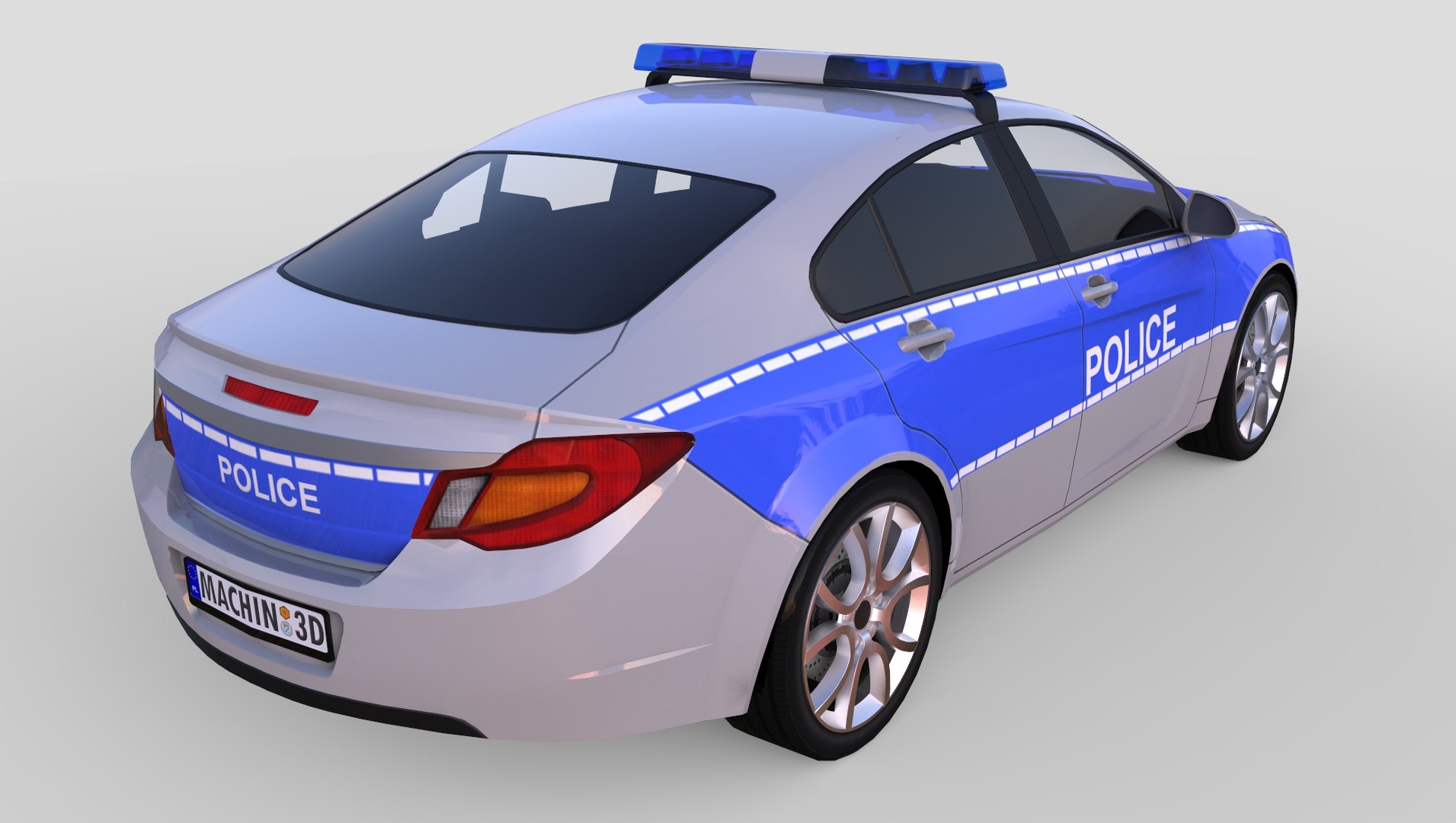 Generic Police Majestic 3d Max