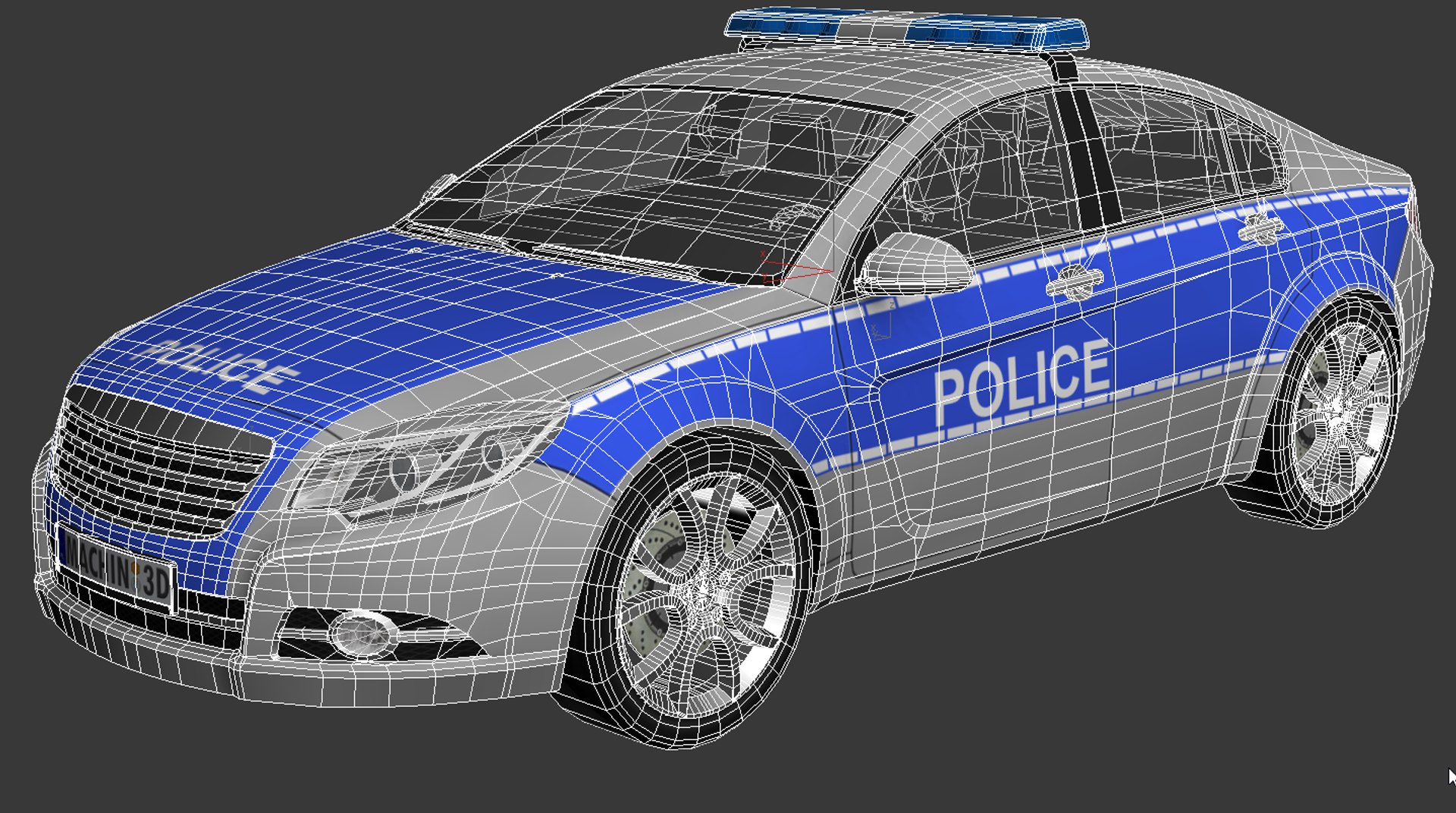 Generic Police Majestic 3d Max