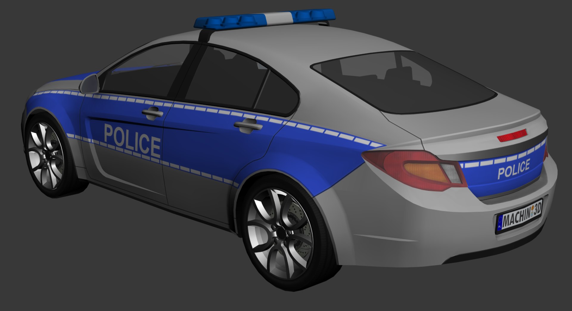 Generic Police Majestic 3d Max