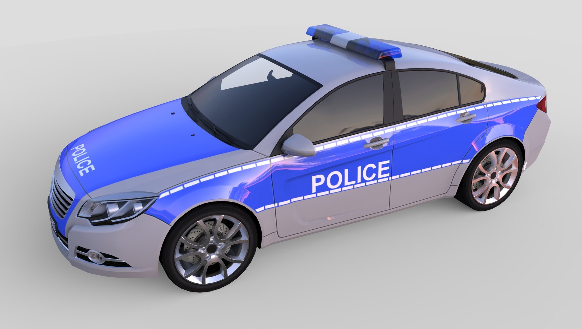 Generic Police Majestic 3d Max
