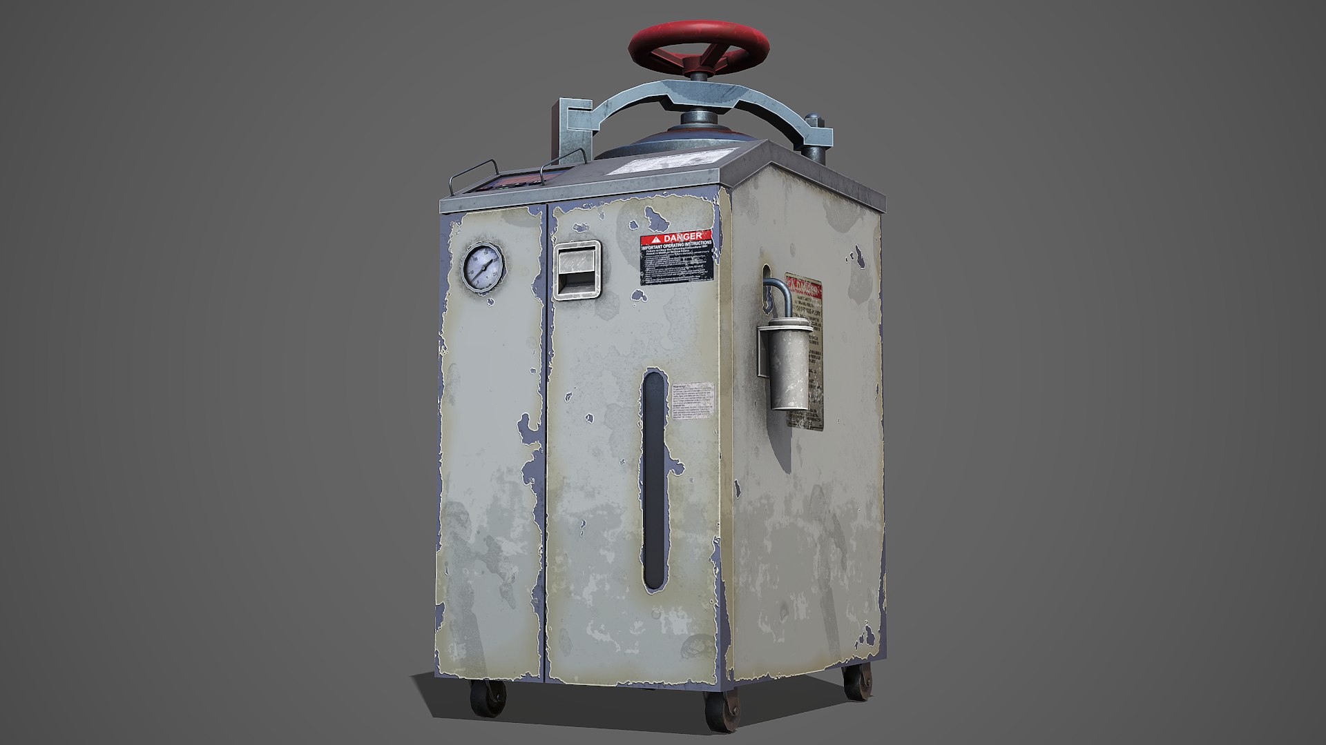 Old Laboratory Sterilizer 02 - PBR Game Ready Model - TurboSquid 2057205