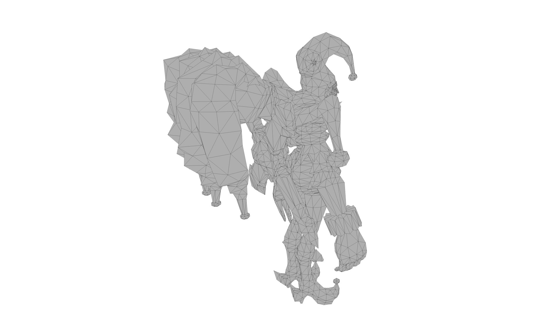 3D Mystical Jester 3D Model Dark Fantasy Clown With Enchanted Details ...