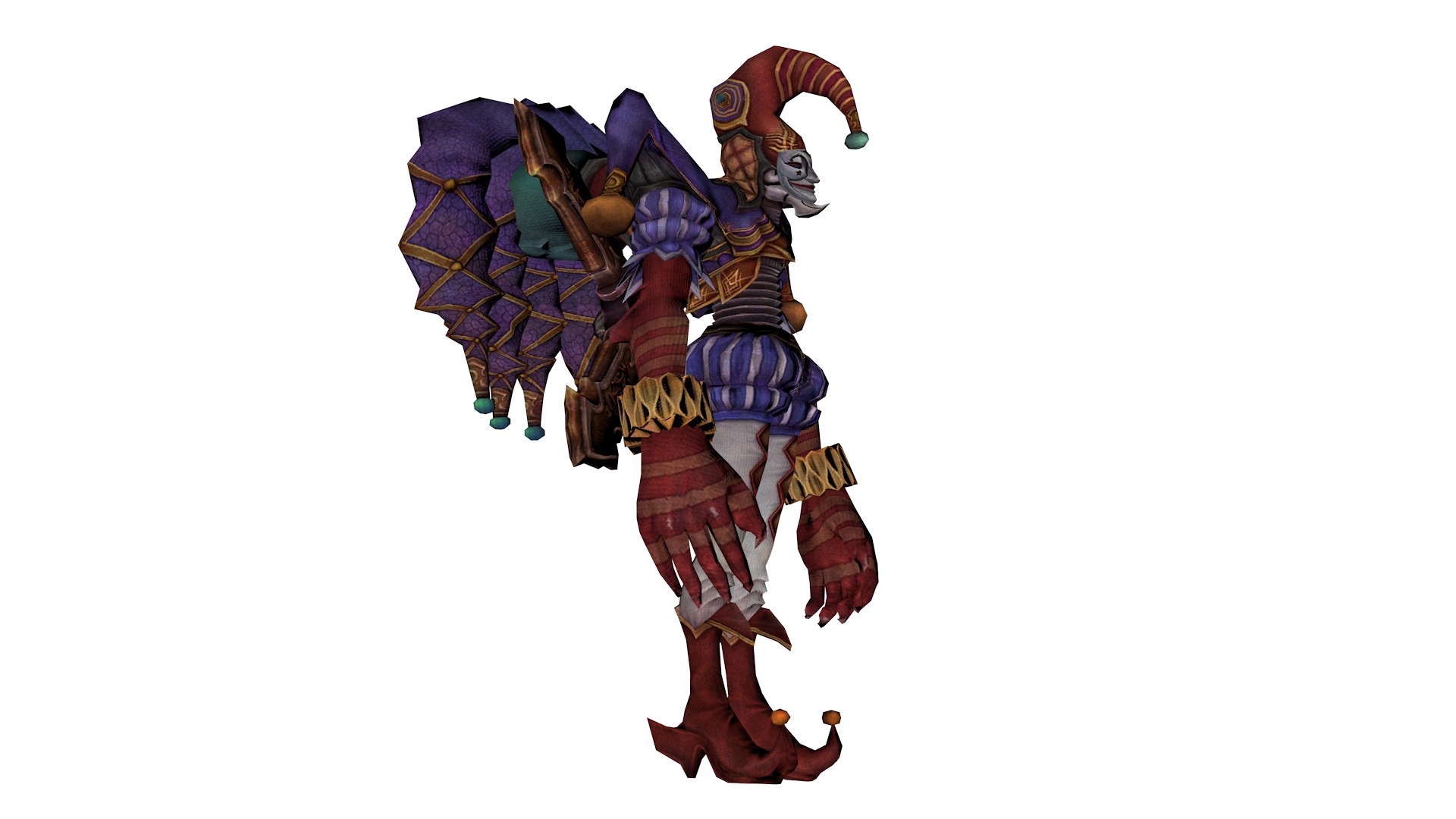 3D Mystical Jester 3D Model Dark Fantasy Clown With Enchanted Details ...