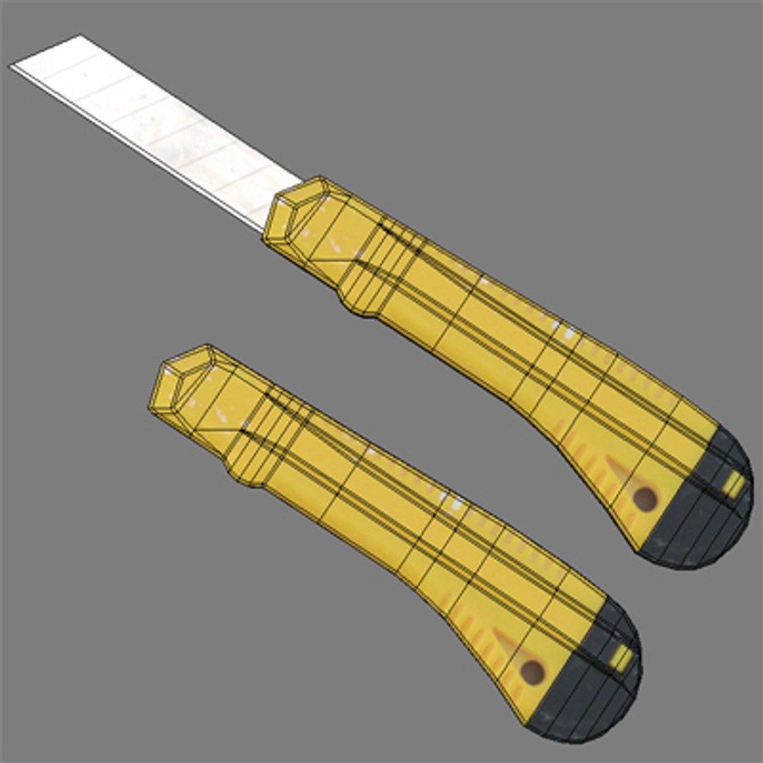 3d simple knife model