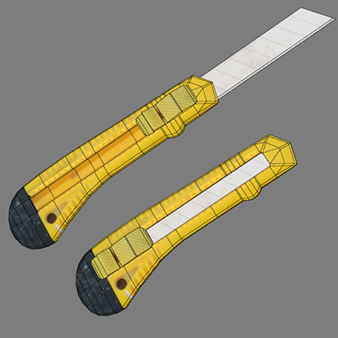 3d simple knife model