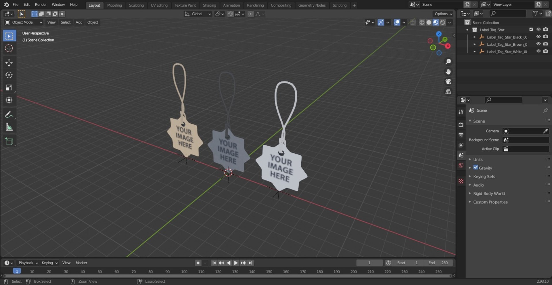Label Tag Star Your Image 3D Model - TurboSquid 1942091