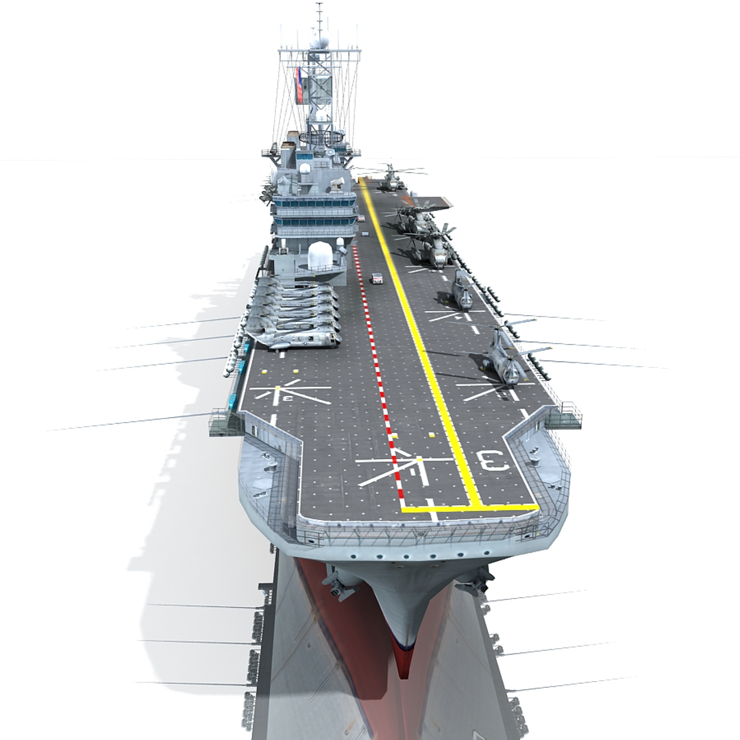 uss belleau lha-3 3d model