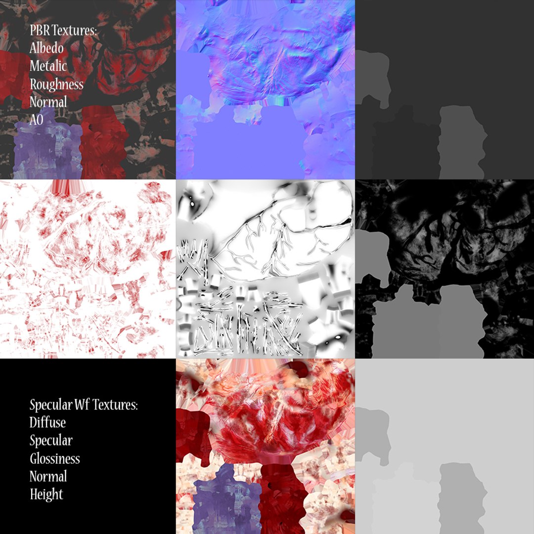 3D Human Heart Model - TurboSquid 1424031