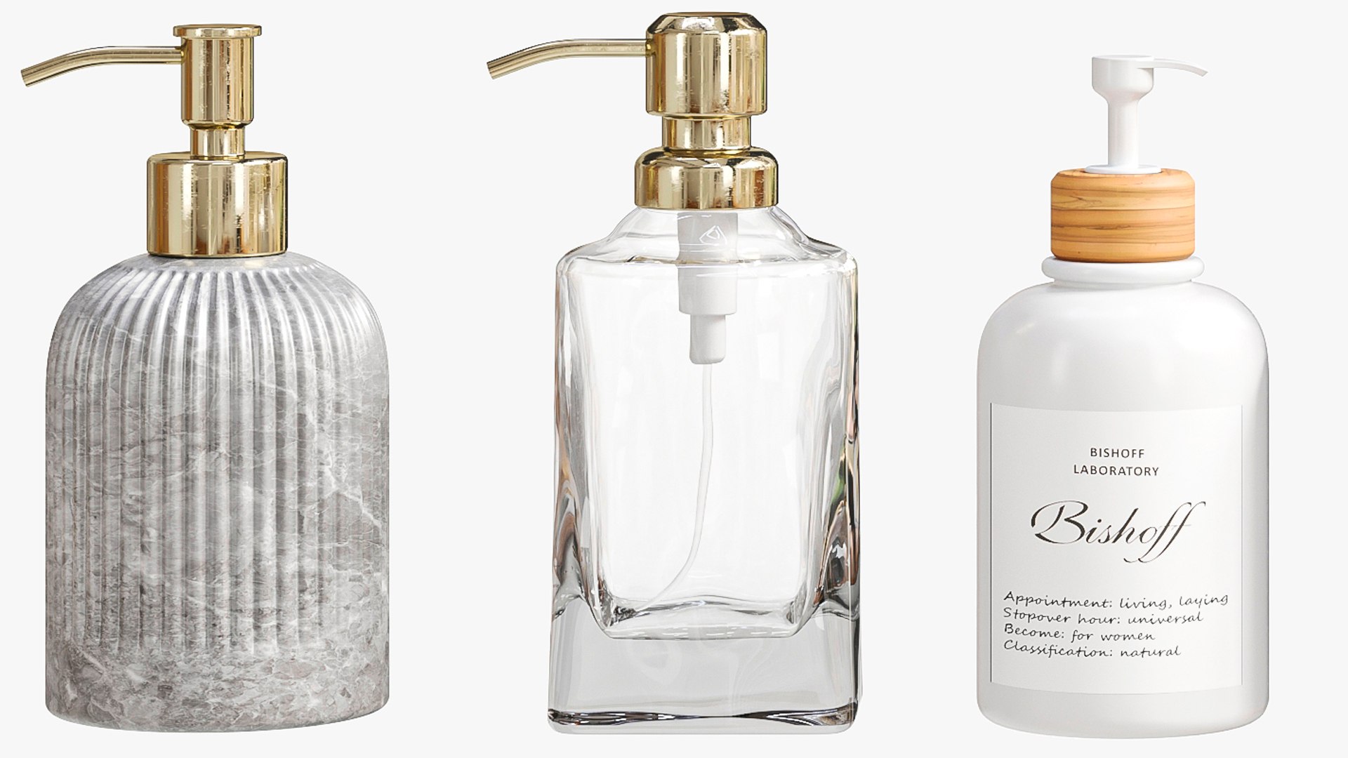 Bathroom Jar Set 3D - TurboSquid 2033931