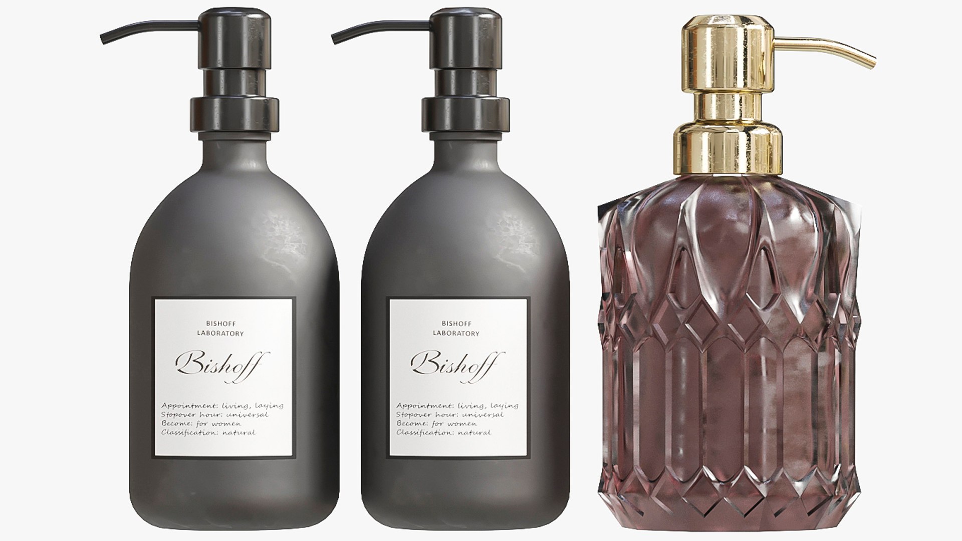 Bathroom Jar Set 3D - TurboSquid 2033931