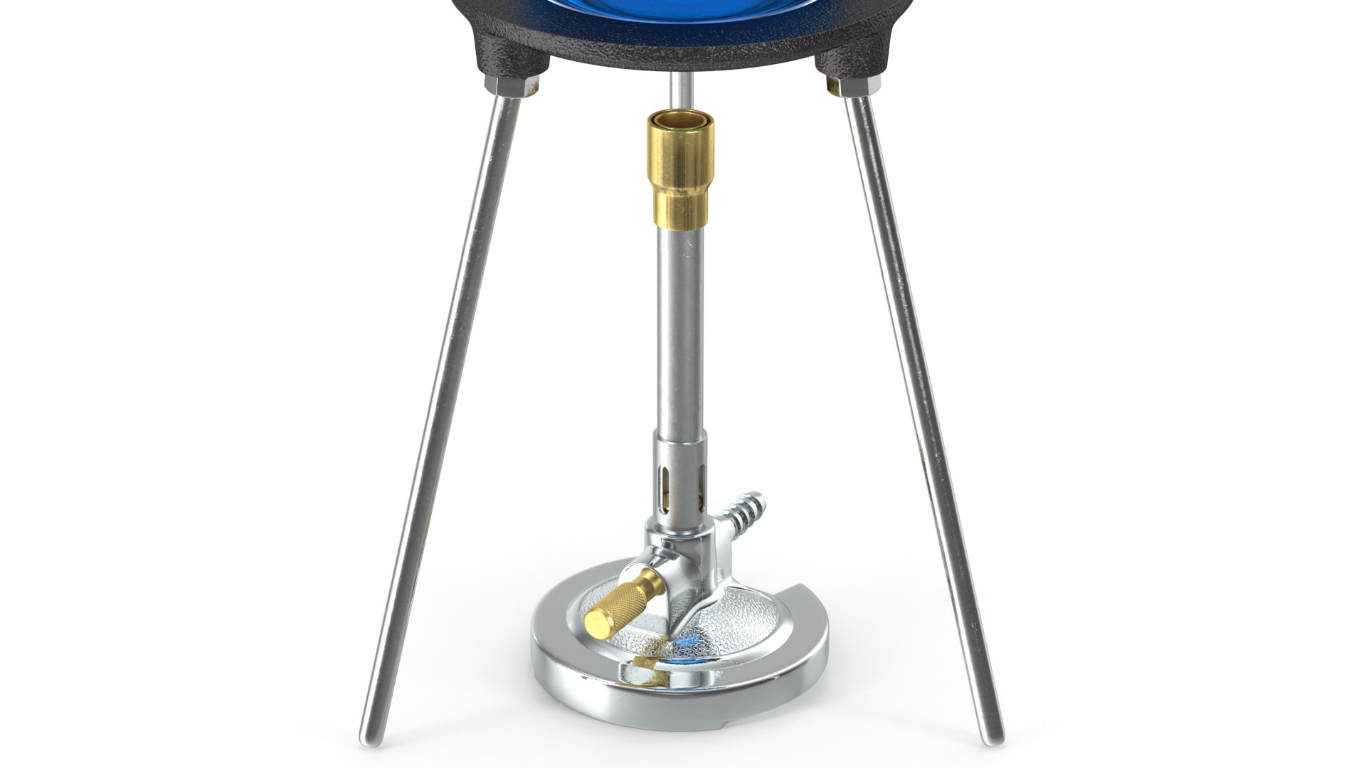 Bunsen Burner with Erlenmeyer Flask on Tripod 3D - TurboSquid 1851586