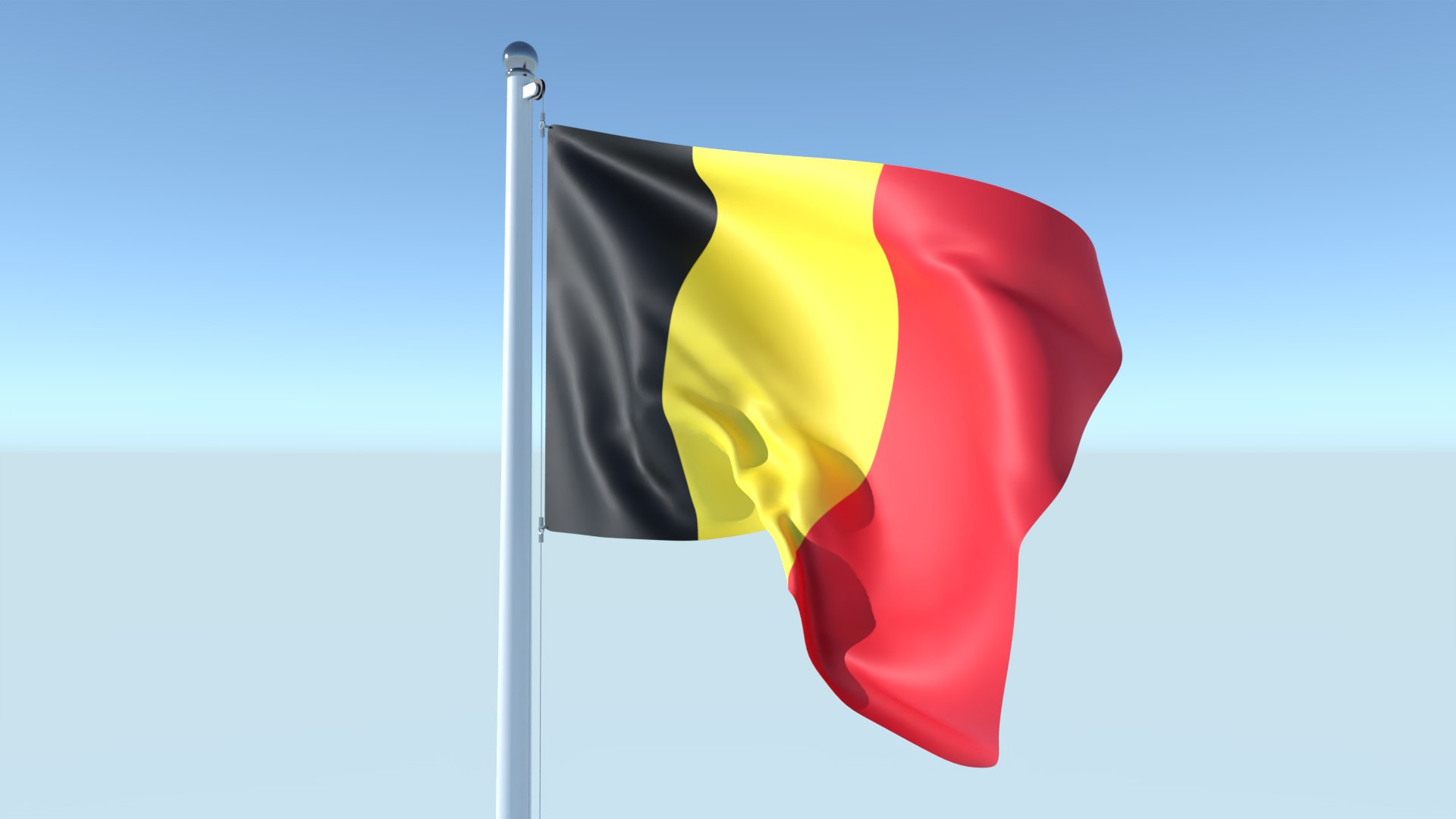 3D Animated Flag of Belgium model - TurboSquid 1732326