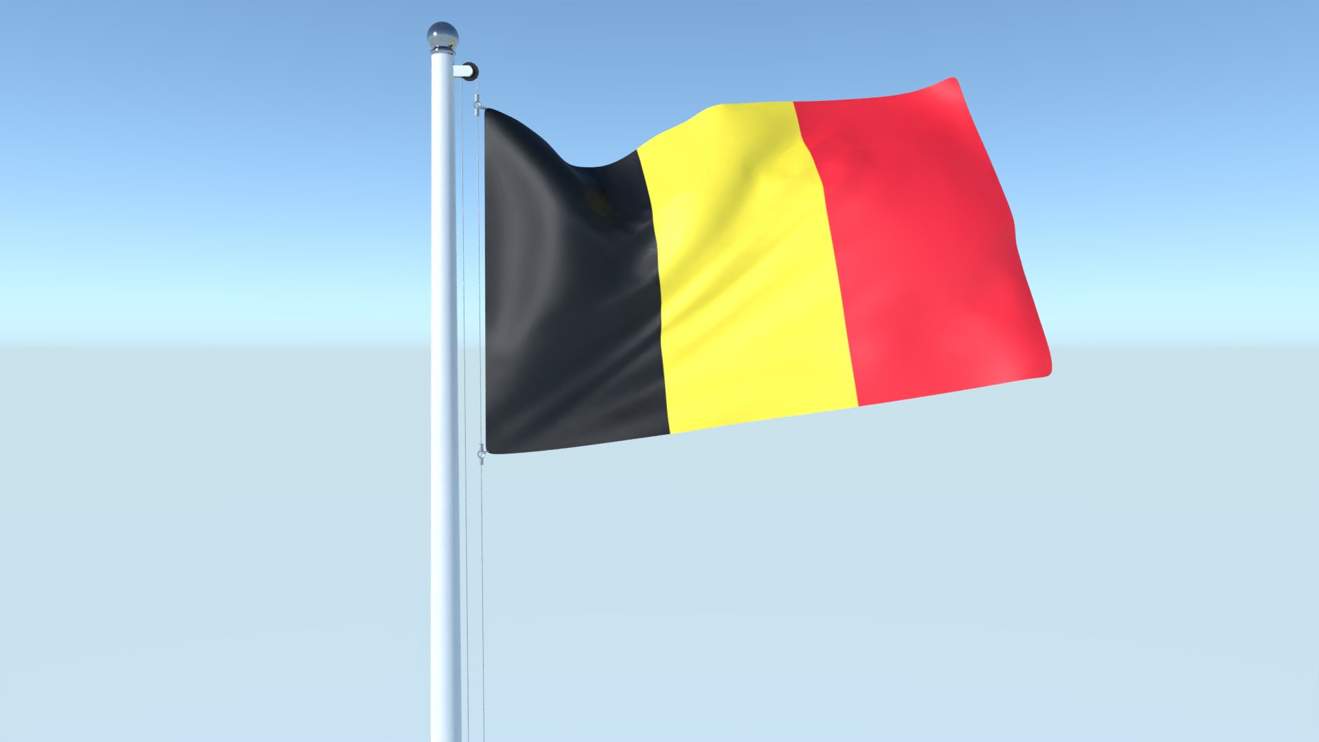 3D Animated Flag of Belgium model - TurboSquid 1732326