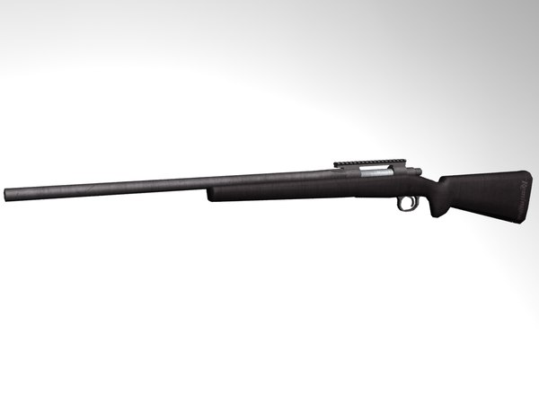 remington pss 700 sniper rifle 3d model