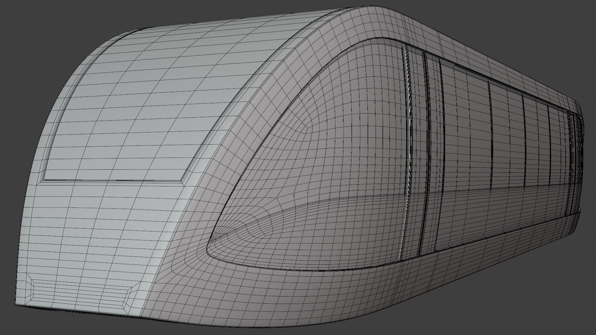 Monorail Train Concept PBR 3D - TurboSquid 2205892