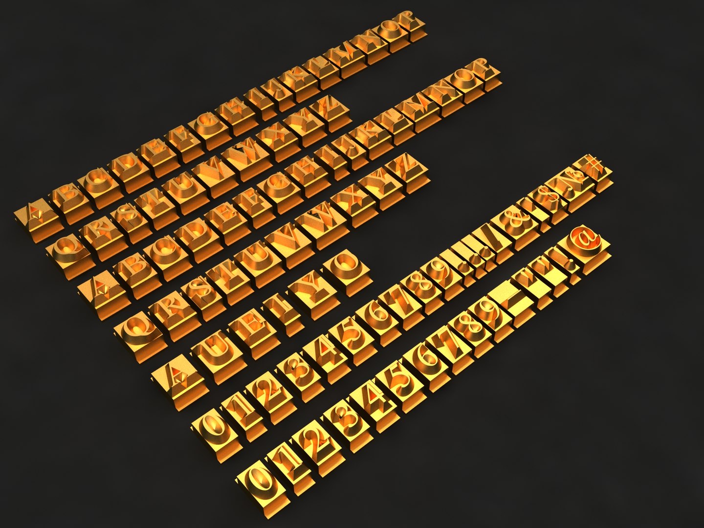 Abc Mold Ready 3D - TurboSquid 1259260