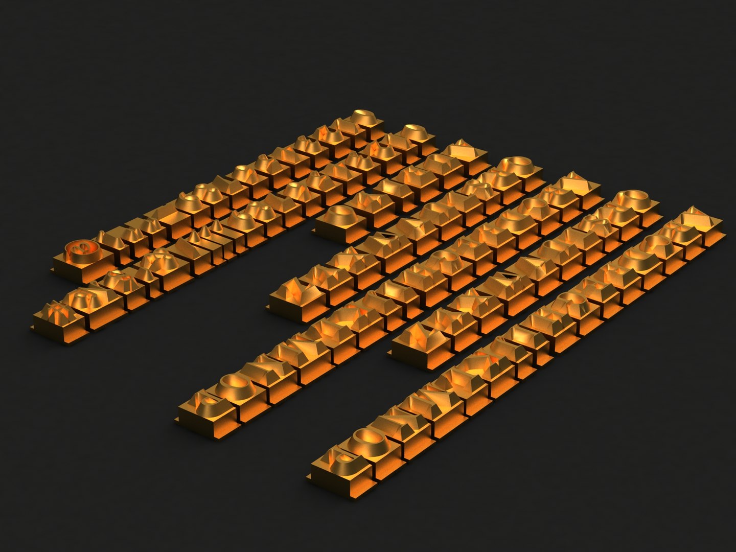 Abc Mold Ready 3D - TurboSquid 1259260