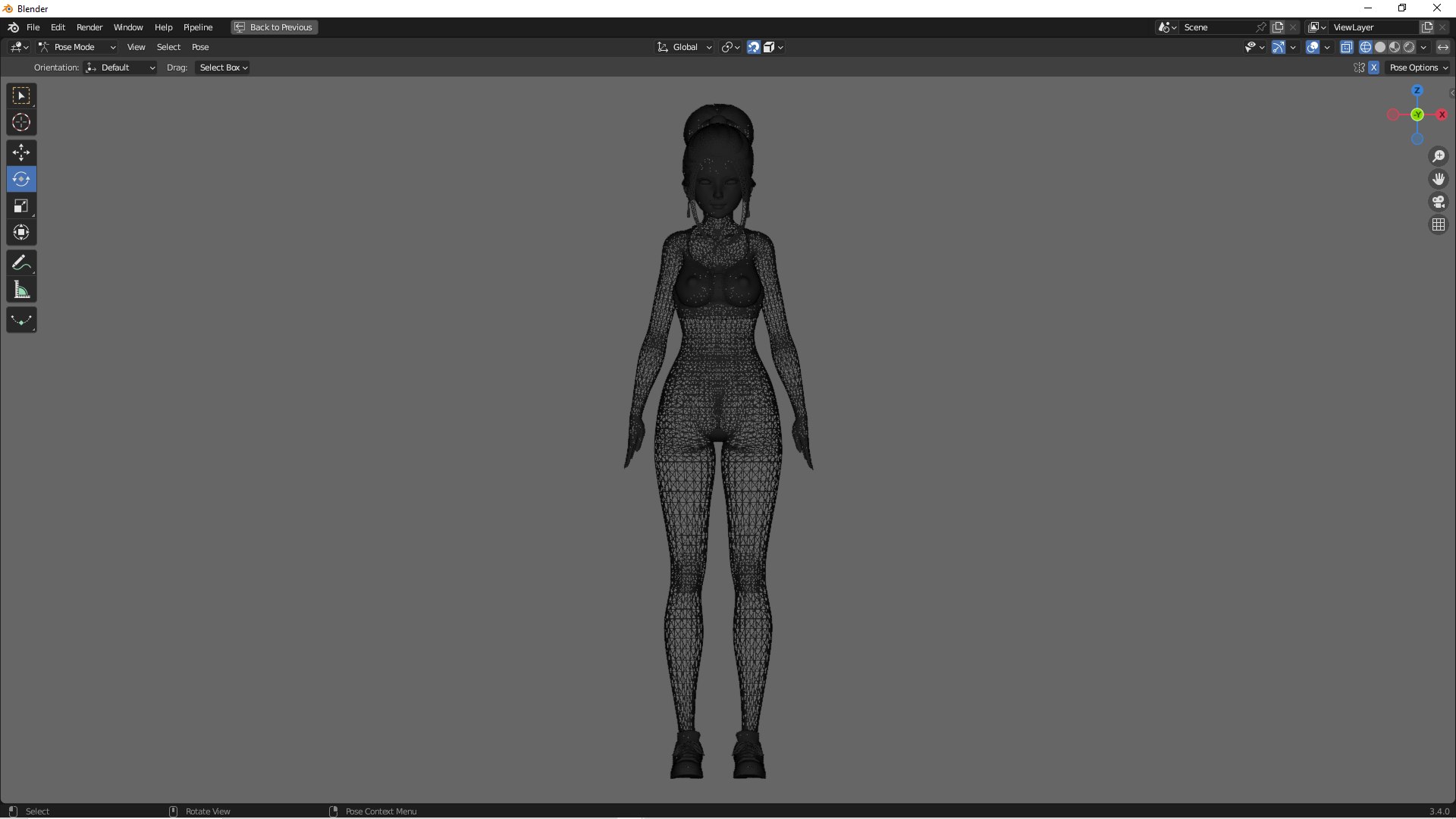 3D Sport Girl - Realistic Female Character - Blender Eevee Model ...
