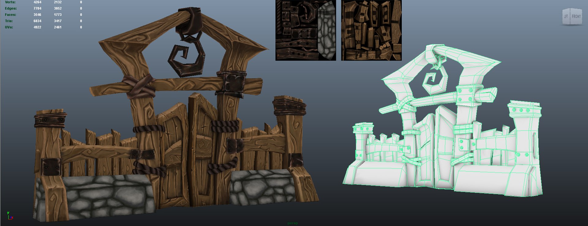 3D Woodgate Cartoon - TurboSquid 1166985