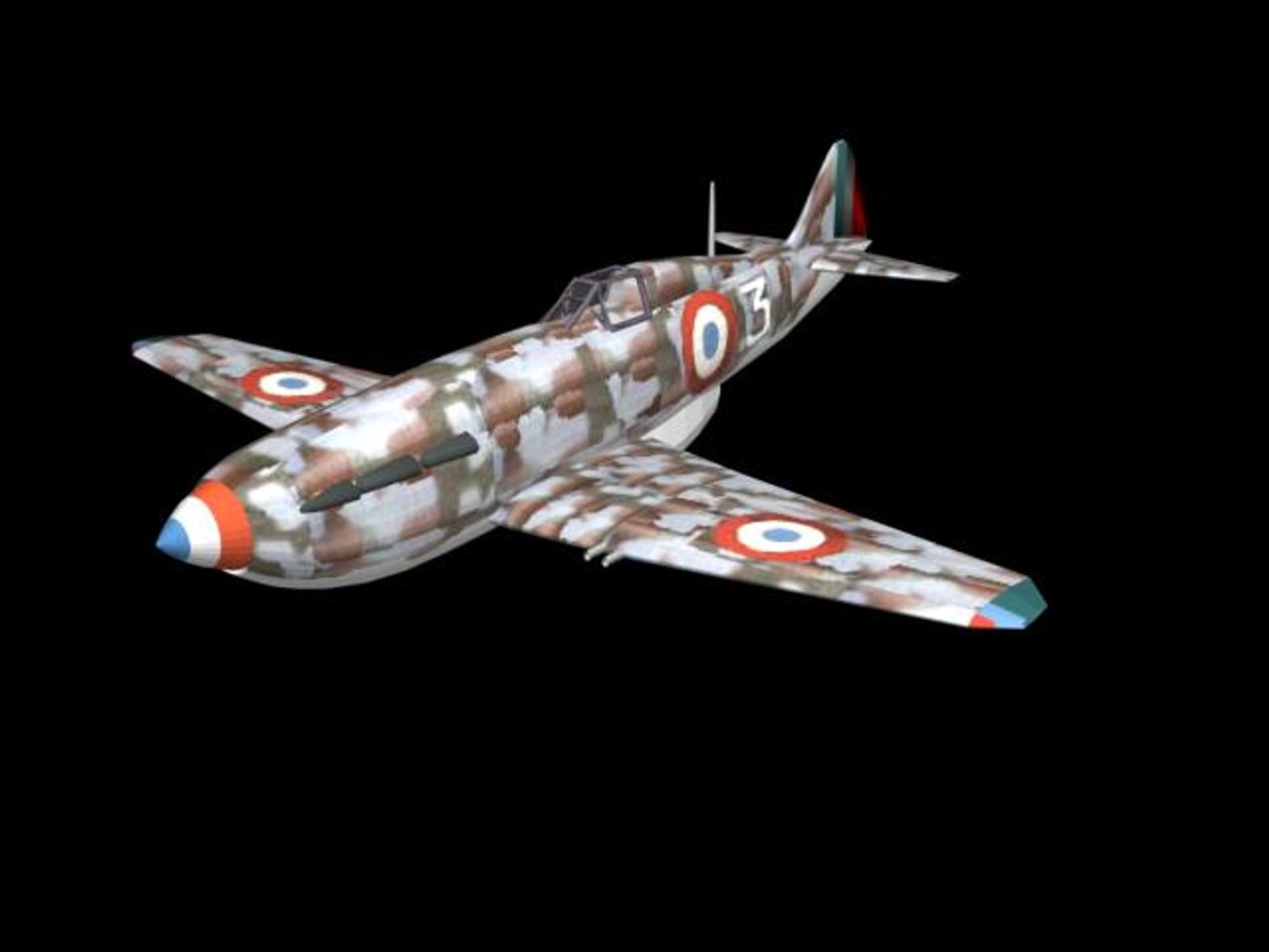 Ww2 French Arsenal Vg-33 3d Model