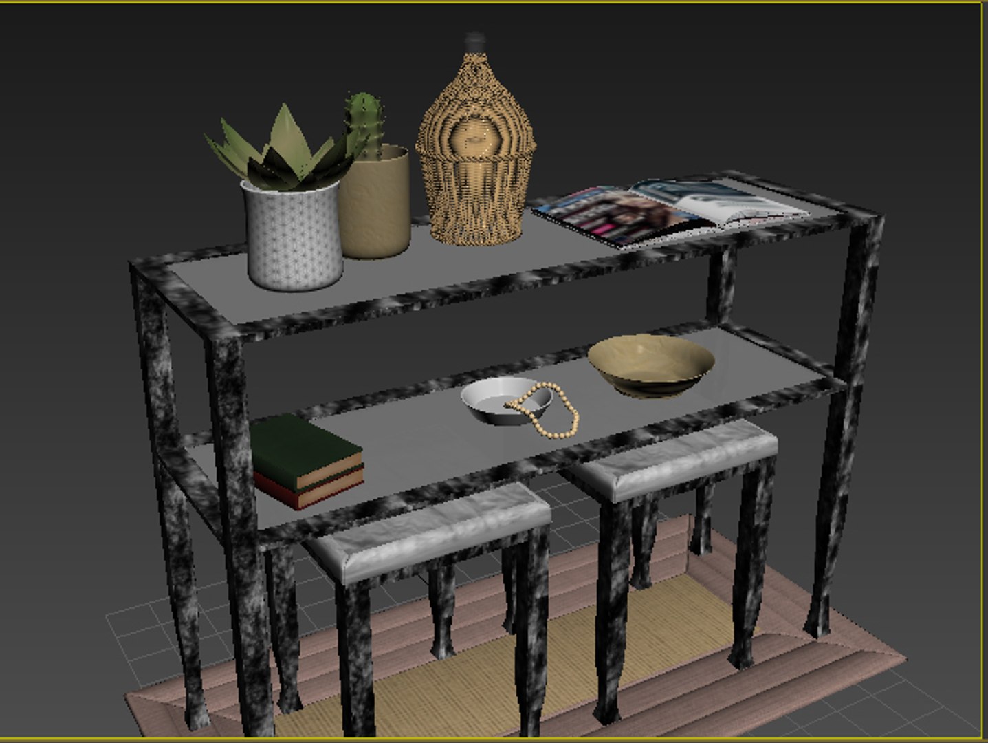 Pottery Barn Tanner Console Table 3D Model - TurboSquid 1197699