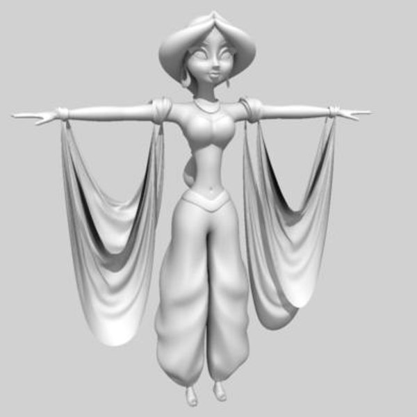 arabic girl expressions 3d model