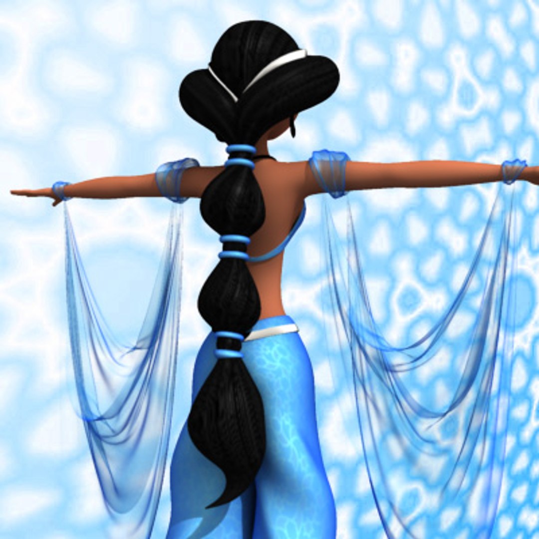 arabic girl expressions 3d model