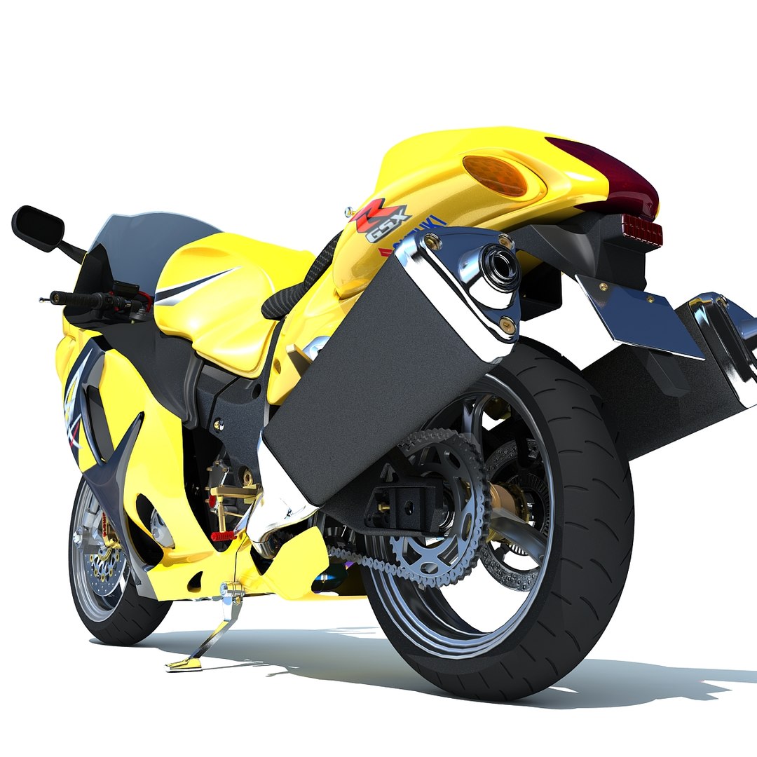 3d Model Suzuki Hayabusa Motorcycle