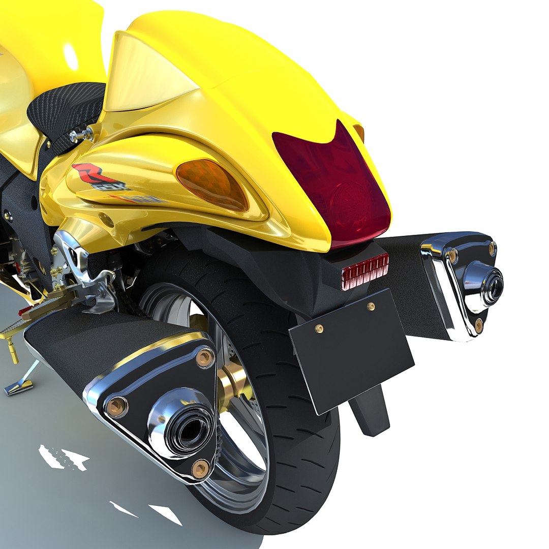 3d Model Suzuki Hayabusa Motorcycle
