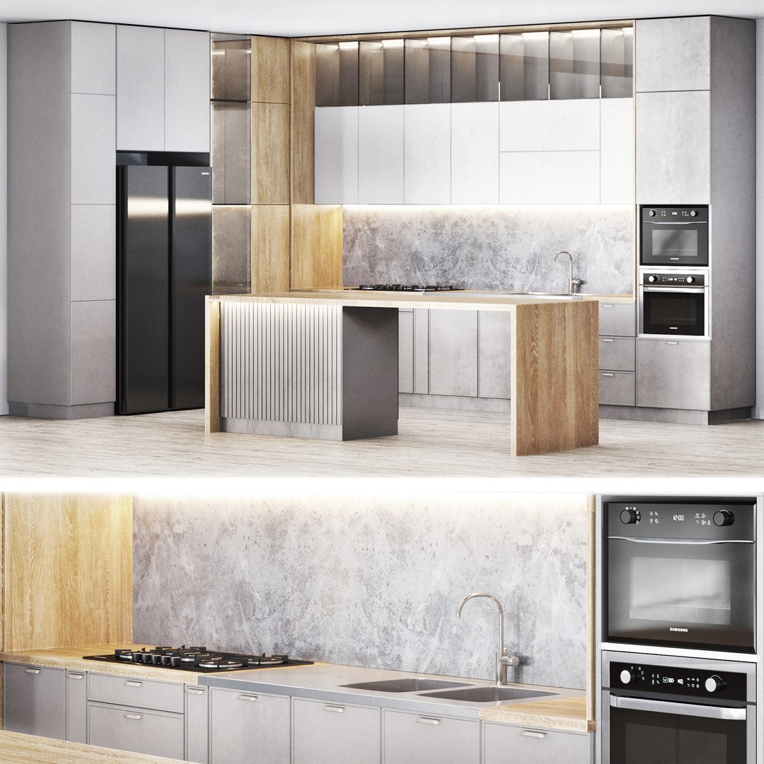 Kitchen 02 Modern Model - TurboSquid 2117148