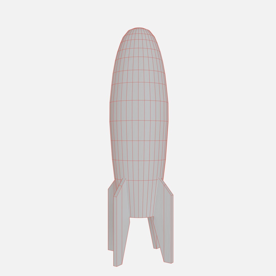 3D Wood Rocket - TurboSquid 2341755
