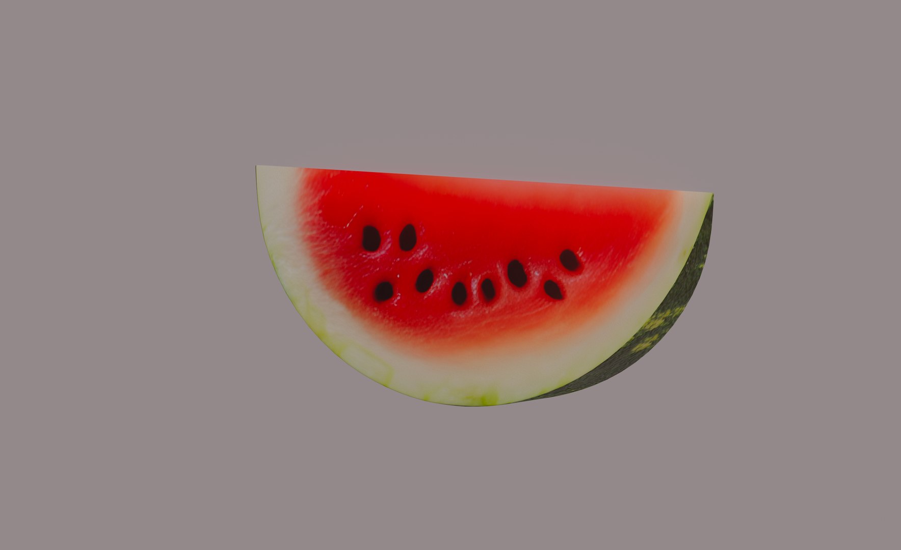 3D Watermelon Slice Model - TurboSquid 2058591
