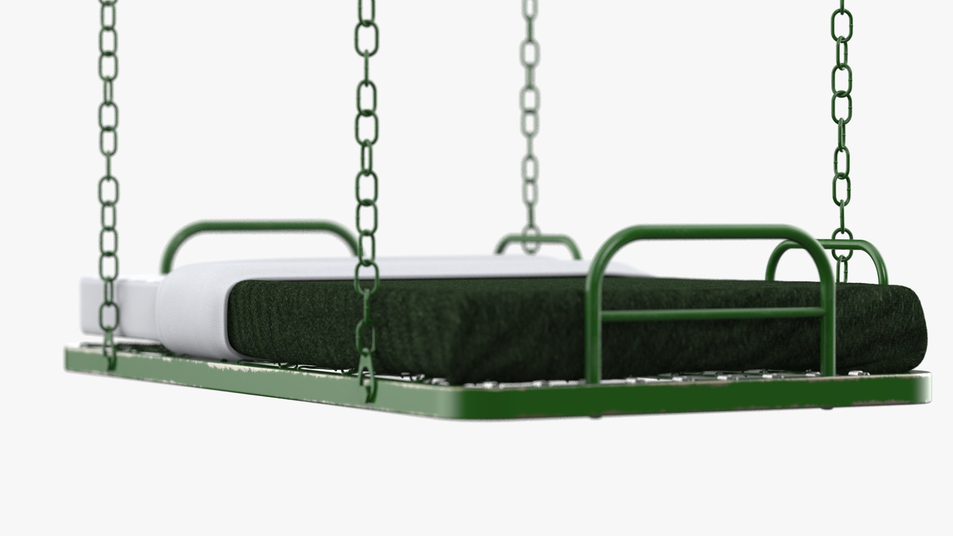 Hanging Camp Bed With Mattress Model - TurboSquid 2202893