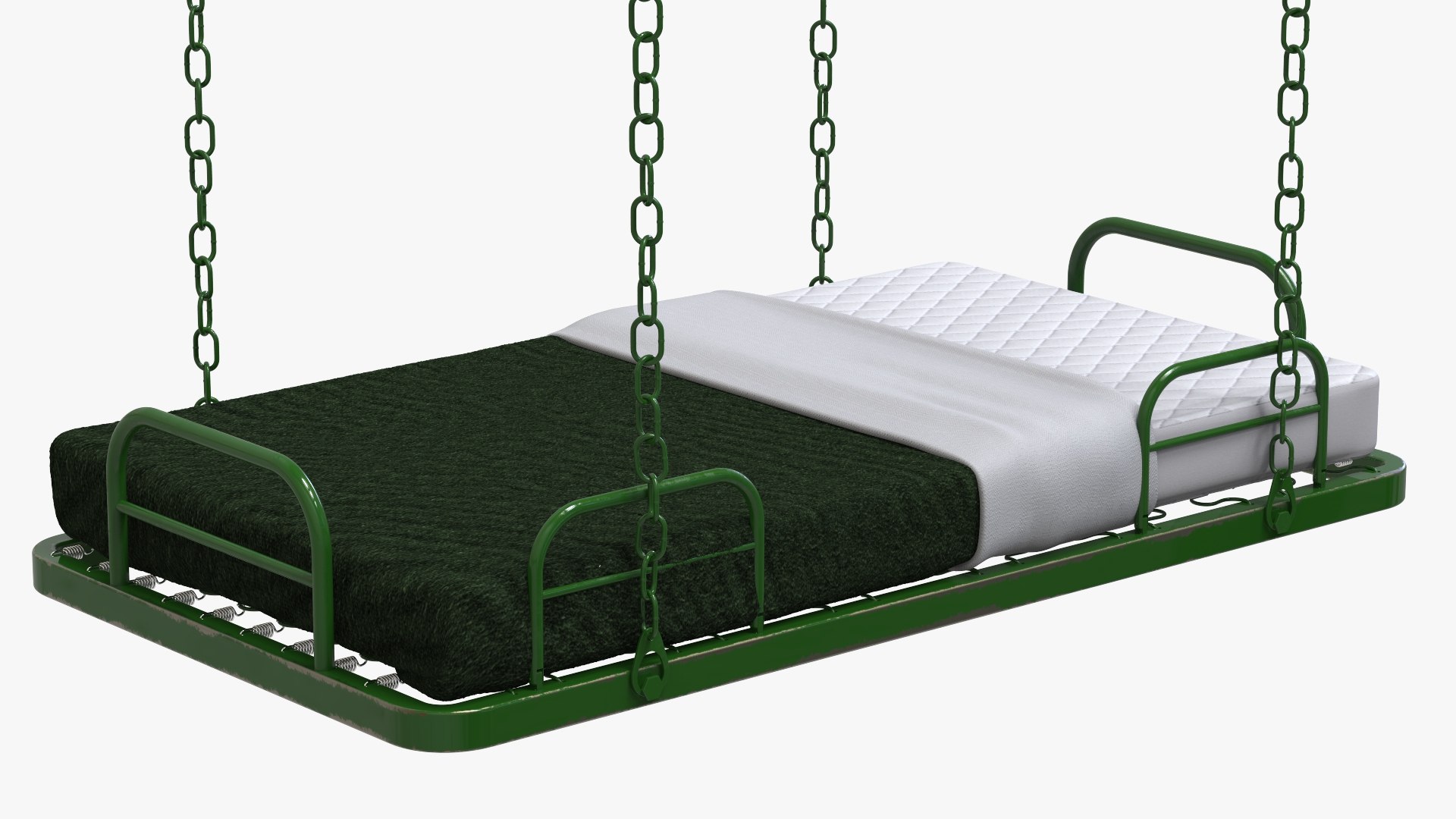 Hanging Camp Bed With Mattress Model - TurboSquid 2202893