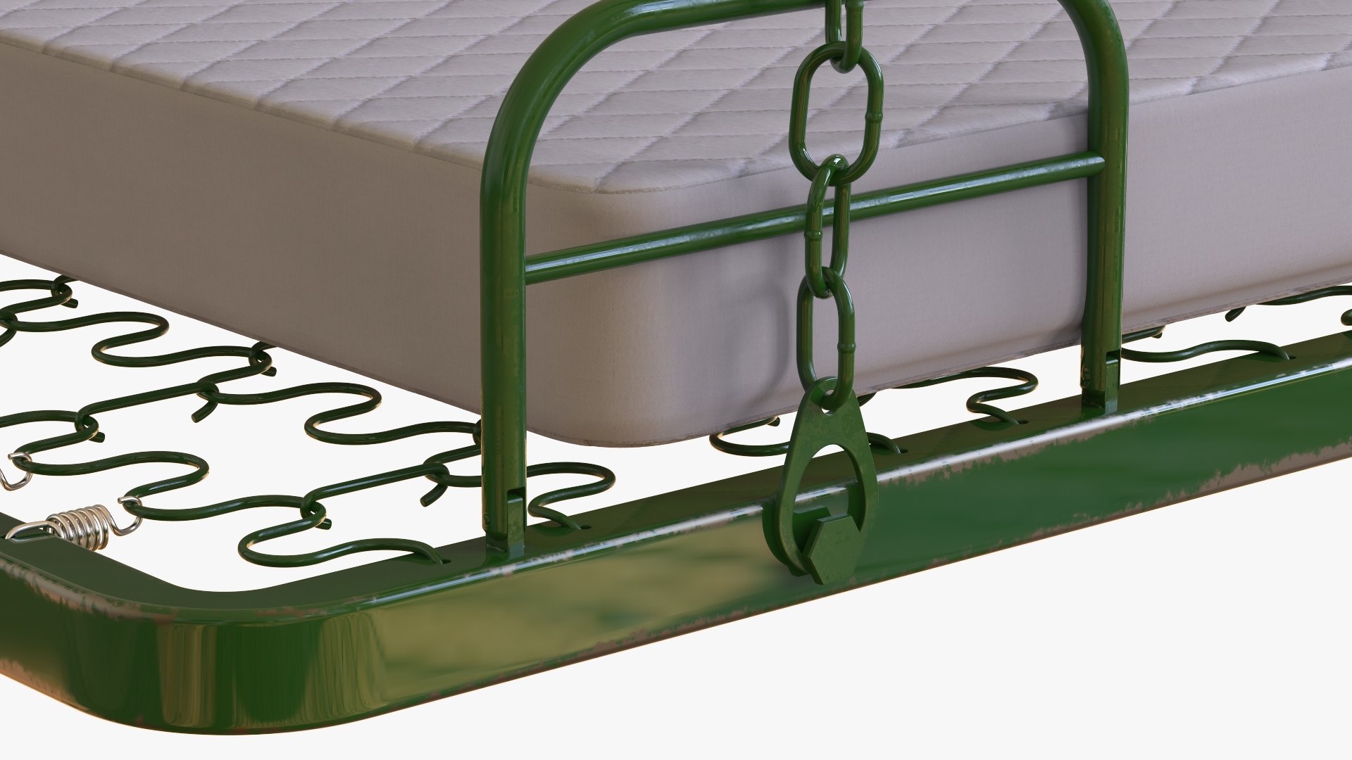 Hanging Camp Bed With Mattress Model - TurboSquid 2202893