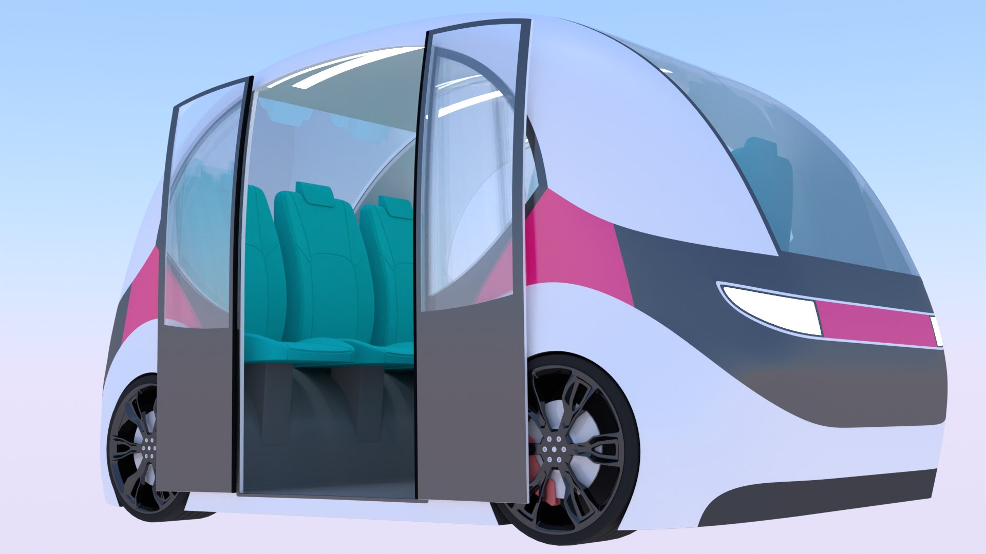 Shuttle Minibus Concept 2023 II 3D - TurboSquid 2059554