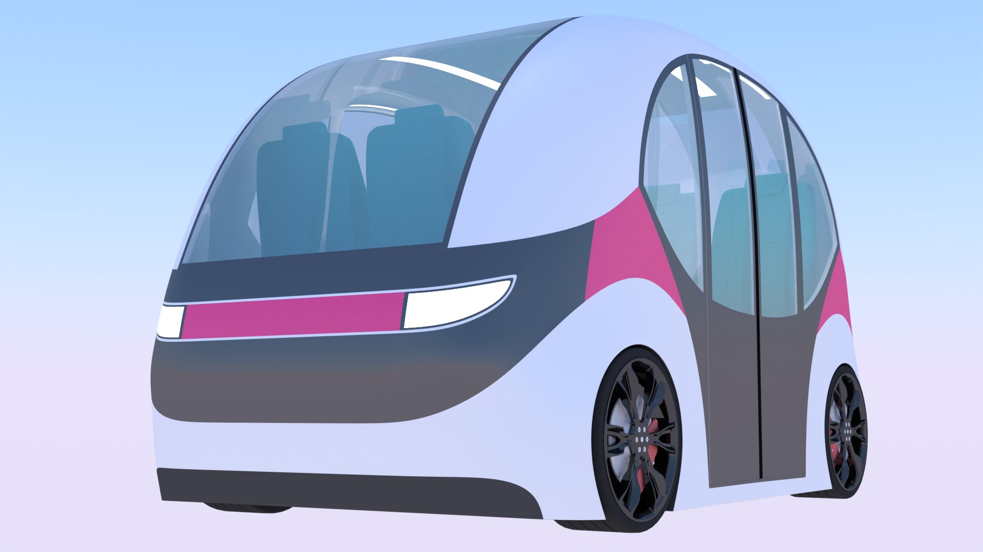 Shuttle Minibus Concept 2023 II 3D - TurboSquid 2059554
