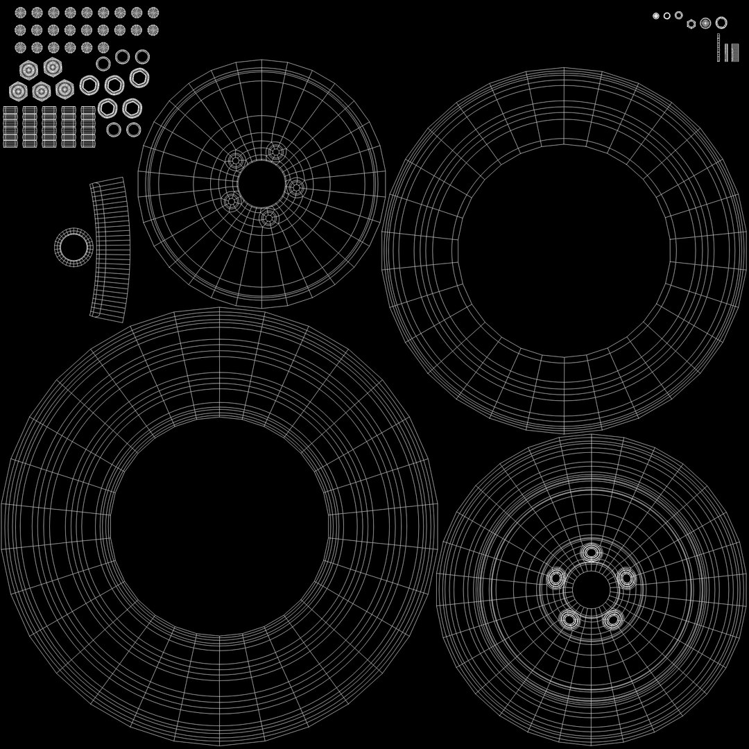 3D Centerline Auto Drag Wheel Model - TurboSquid 1362272