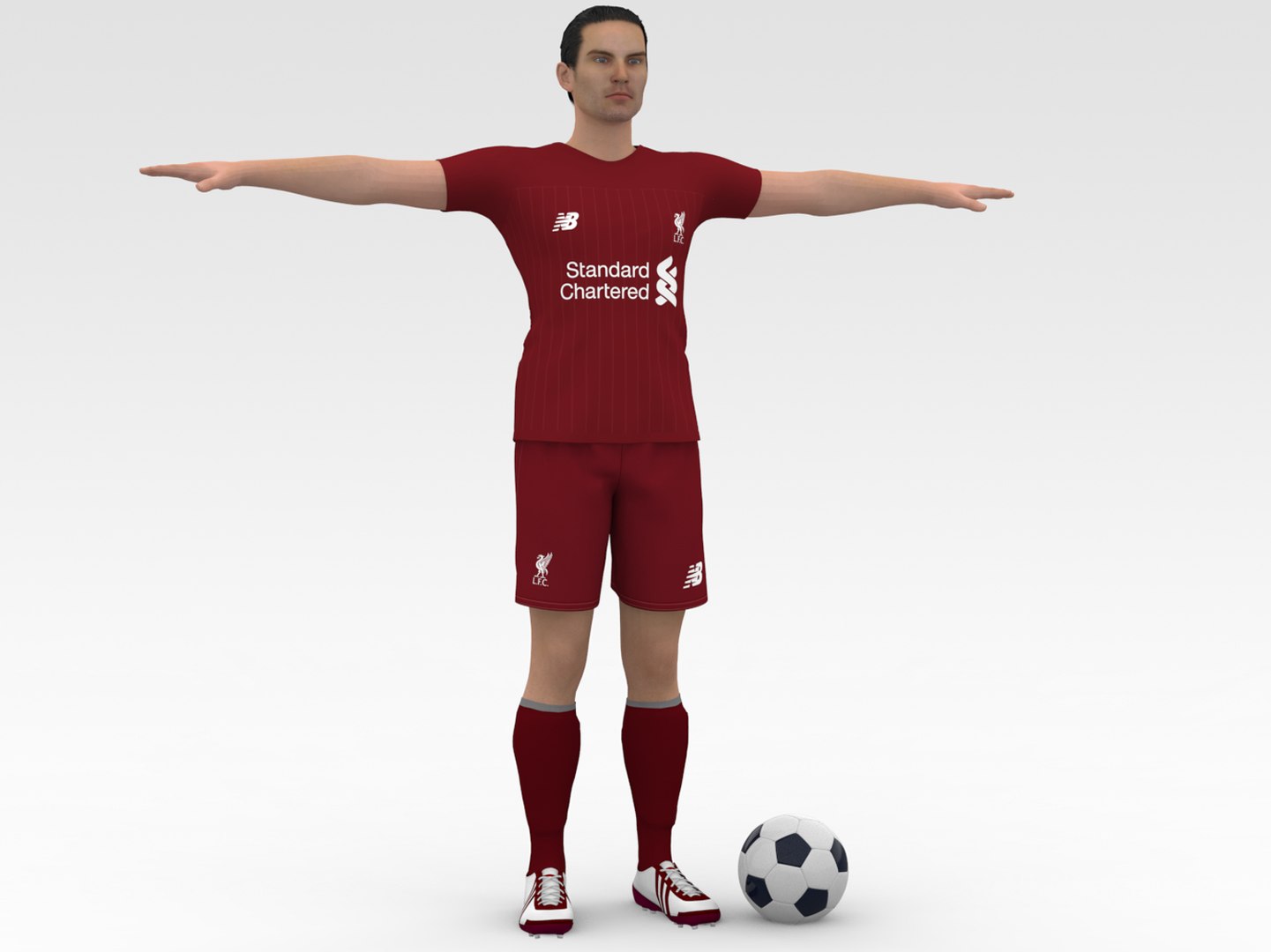 Soccer Player 3D Model - TurboSquid 2322857