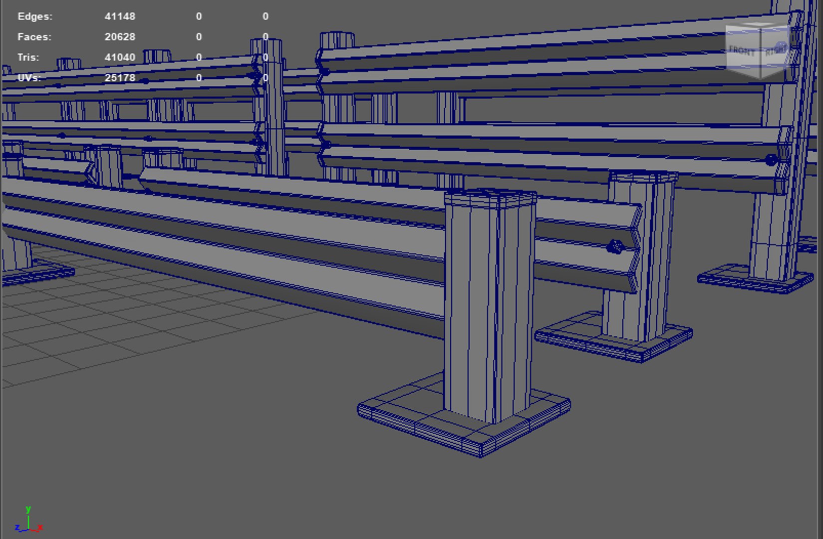 3D Safety Barrier 3D Model - TurboSquid 2413546